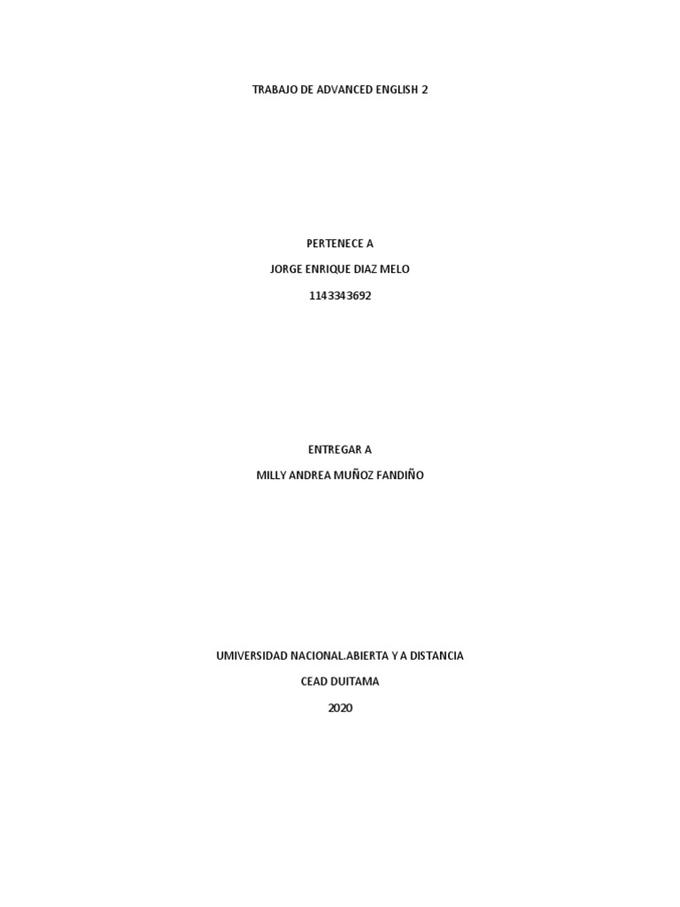 Advanced English 2 | PDF | Entertainment (General)