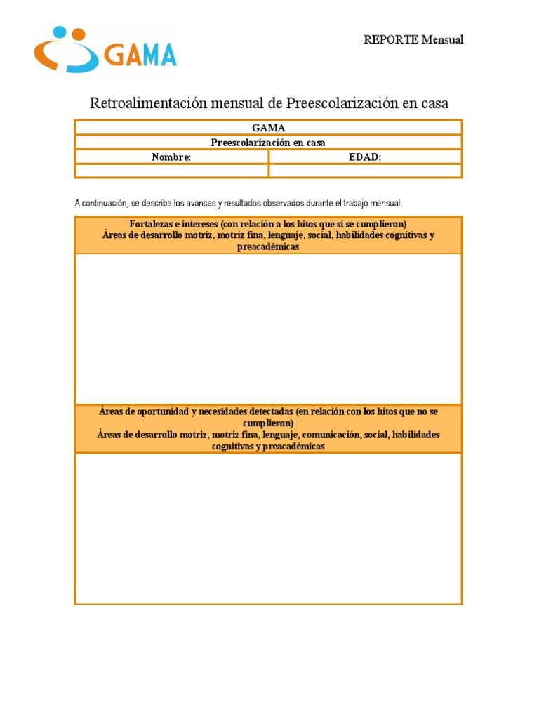 Formato de Retroalimentación Mensual | PDF