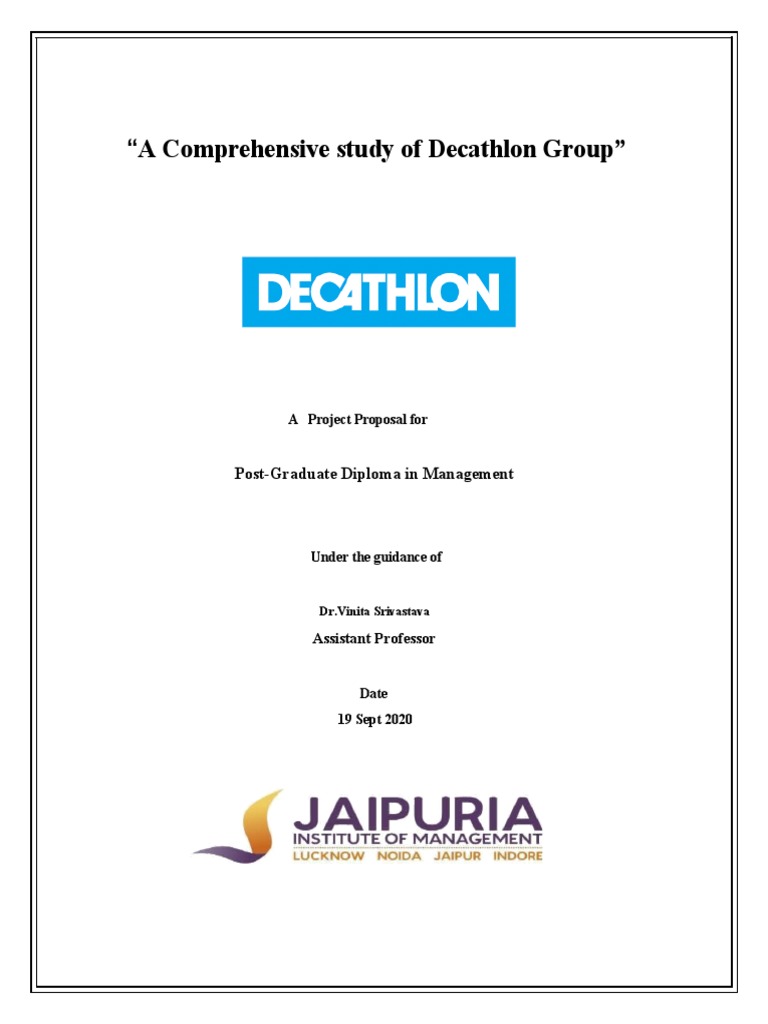 Project Report On Decathlon | PDF | Sports | Clothing
