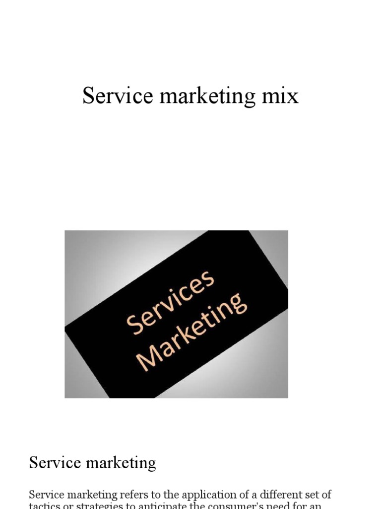 Service Marketing Mix | PDF | Apple Inc. | Ios