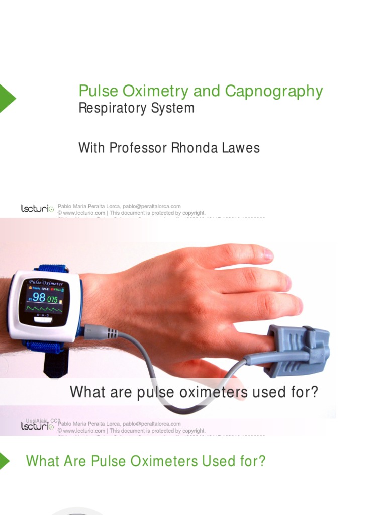 Slides Nursing Pulse Oximetry Capnography | PDF | Hemoglobin | Respiration