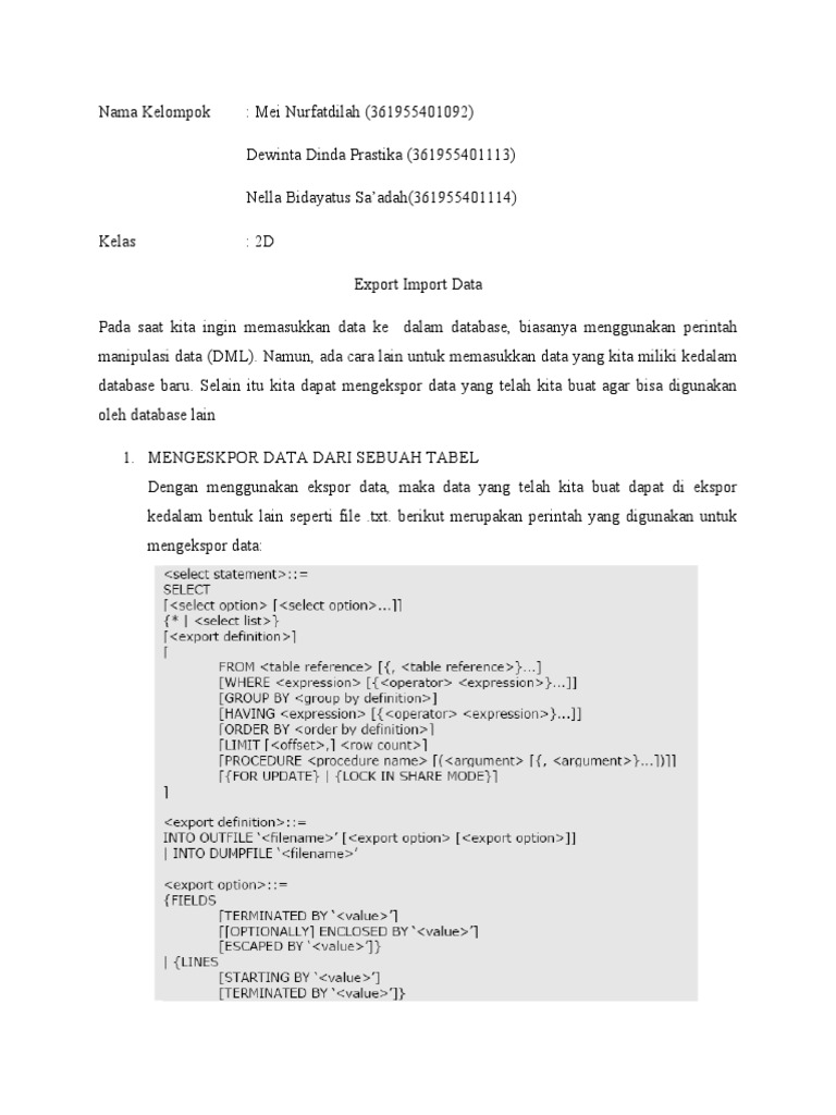 Eksport Import Data | PDF Eksport Import Data | PDF