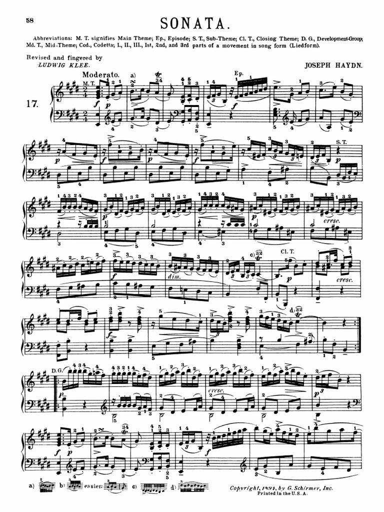 Sonata Haydn Bi | PDF