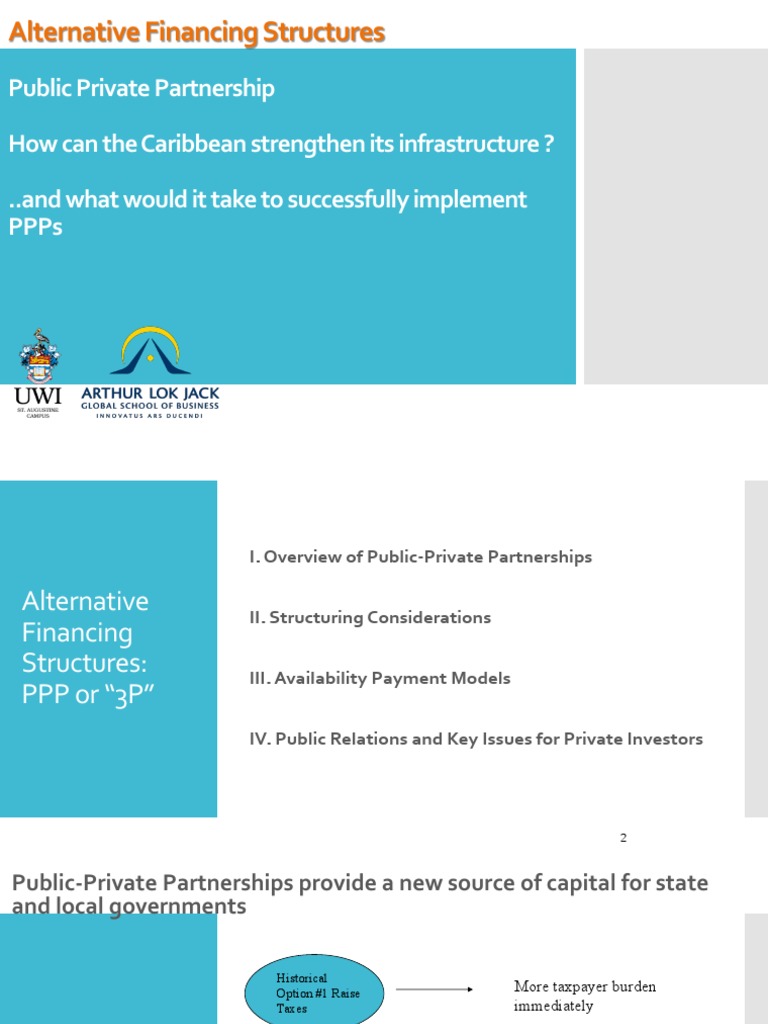 Alternative Financing - PPP | PDF | Public–Private Partnership | Policy