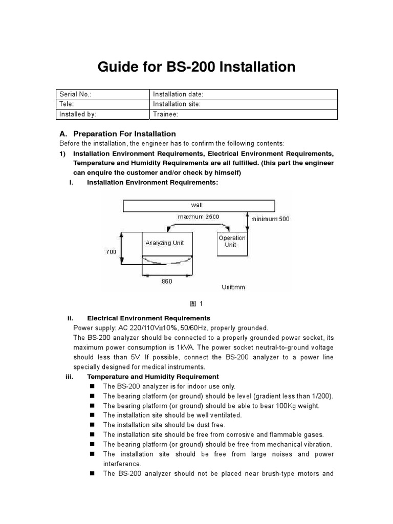 BS-200 Installation Guide (v1.0) PDF | PDF | Electrical Connector ...
