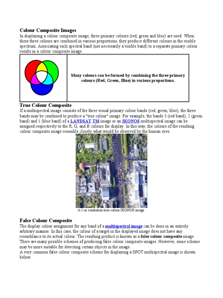 Colour Composite Images | PDF | Color | Infrared