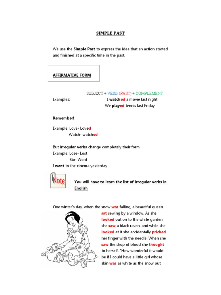 Simple Past Tense Explained | PDF | Linguistics | Grammar