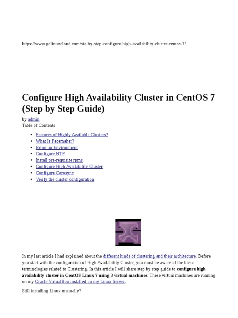 Configure High Availability Cluster in Centos 7 (Step by Step Guide ...