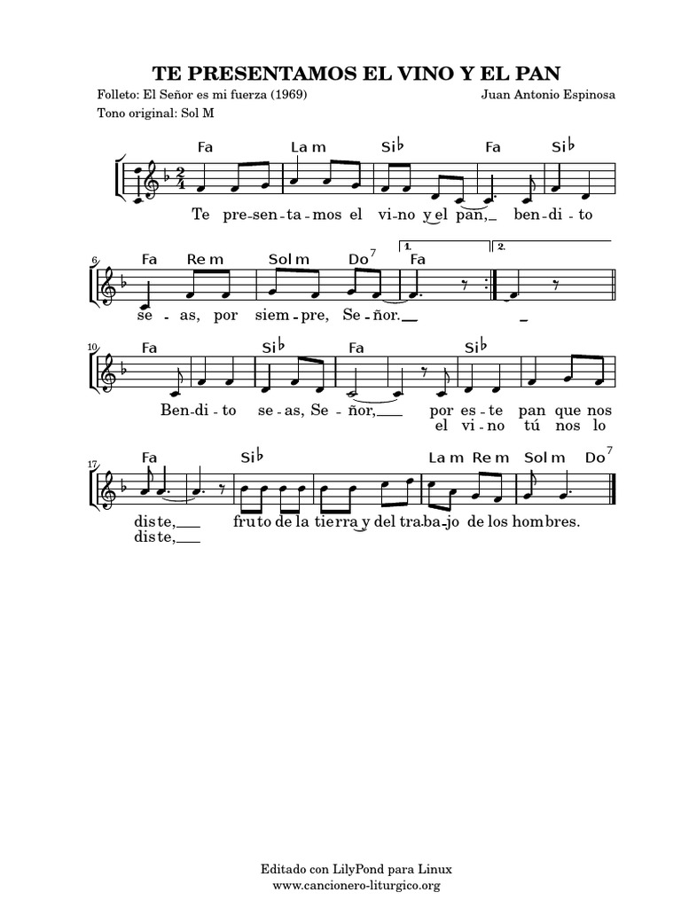 Te-Presentamos El Vino y El Pan PDF | PDF