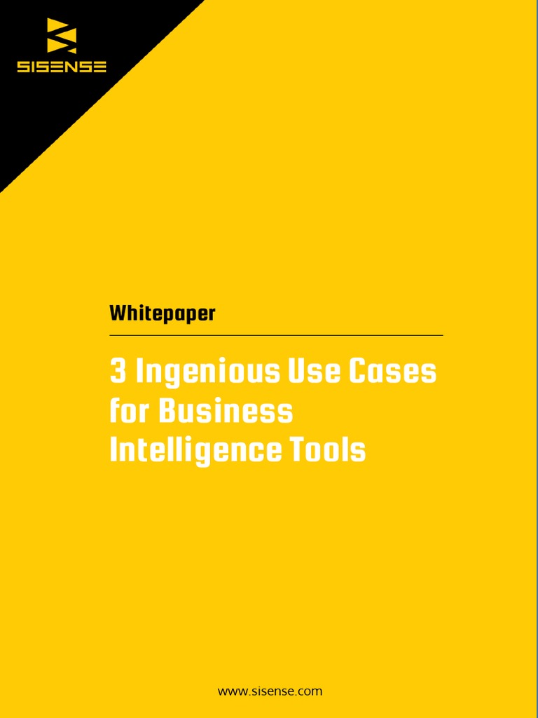 3 Ingenious Use Cases For Business Intelligence Tools PDF | PDF ...