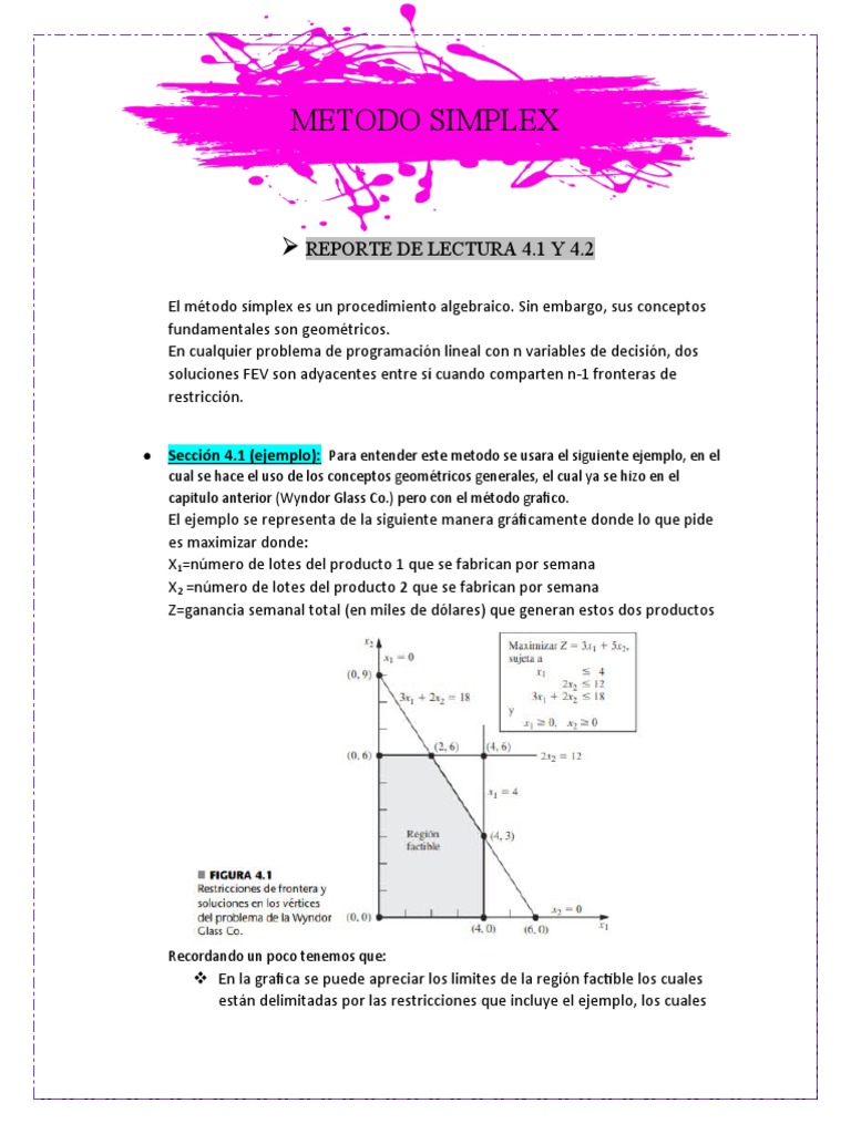 Metodo Simplex | PDF | Programación lineal | Análisis