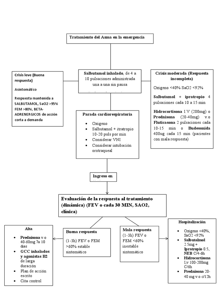 Esquema Tratamiento de Asma | PDF | Asma | Tratamientos médicos