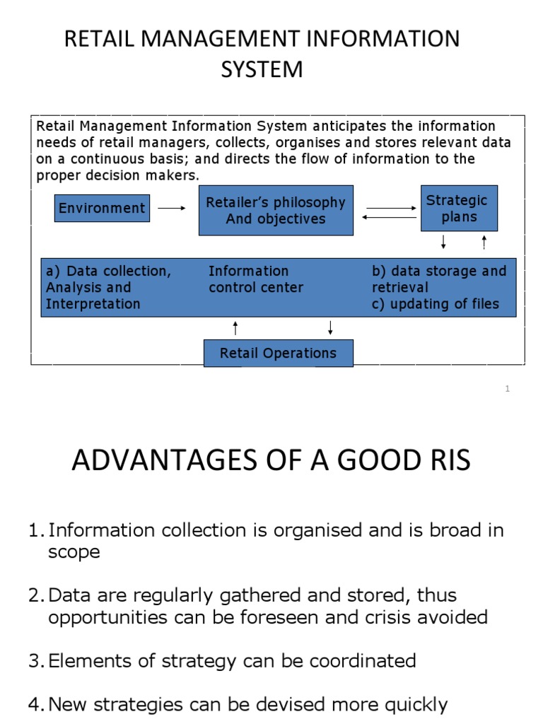 Retail Management Information System | PDF | Retail | Databases