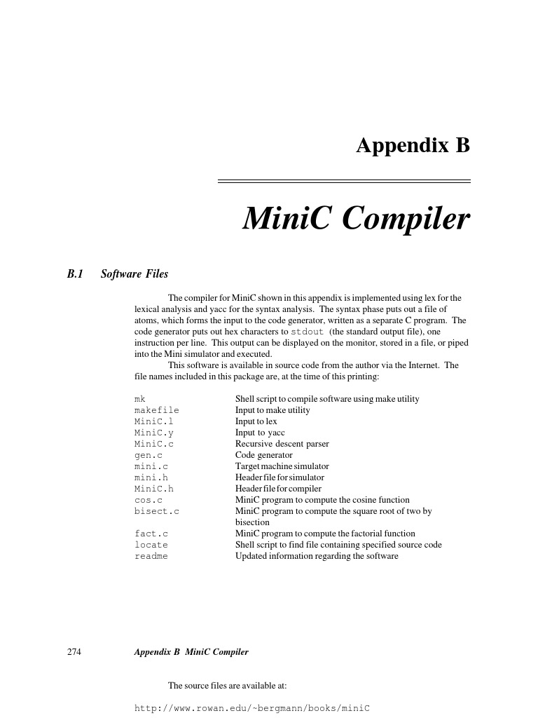 mini | C (Programming Language) | Compiler | Free 30-day Trial | Scribd