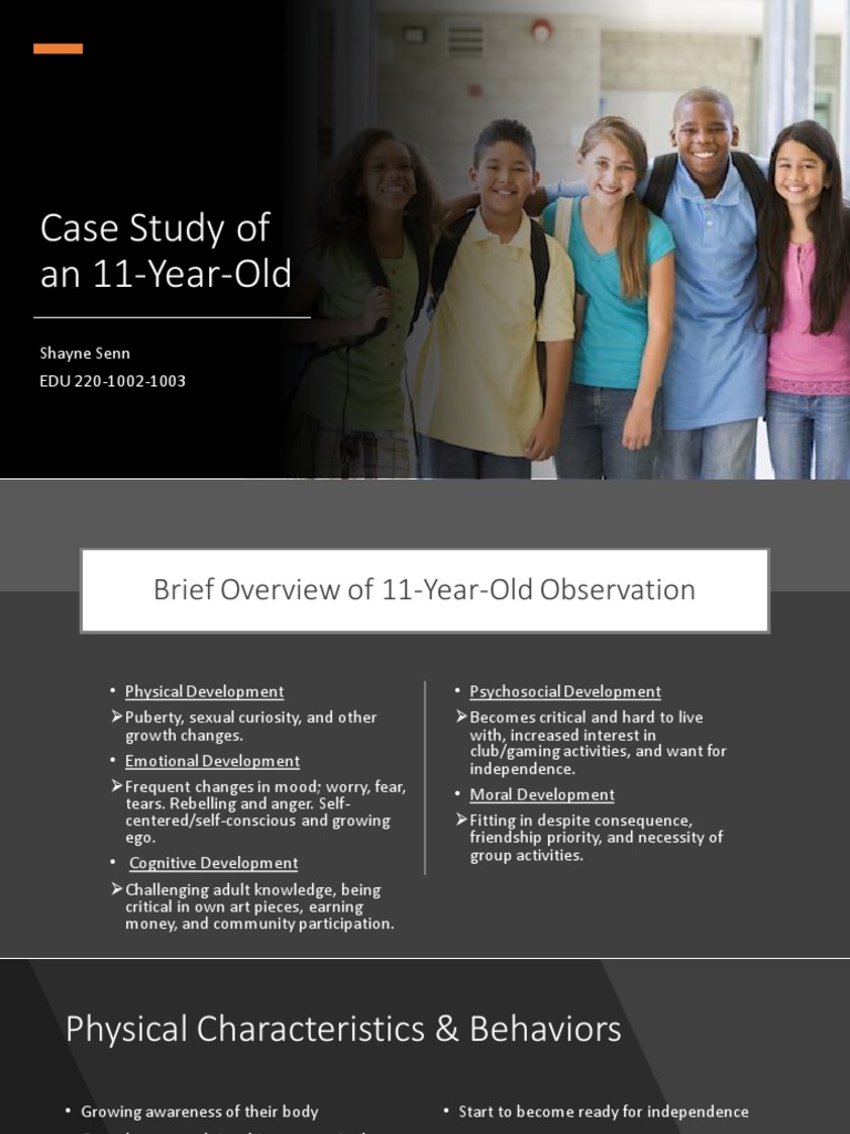 Developmental Case Study of an 11-Year-Old | PDF | Cognitive ...