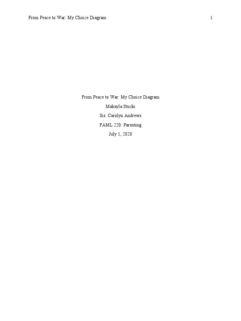 My Choice Diagram in Parenting | PDF | Social Psychology | Metaphysics ...