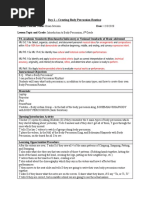 Dance Drama Lesson Plan 4 | PDF | Hip Hop | Dances