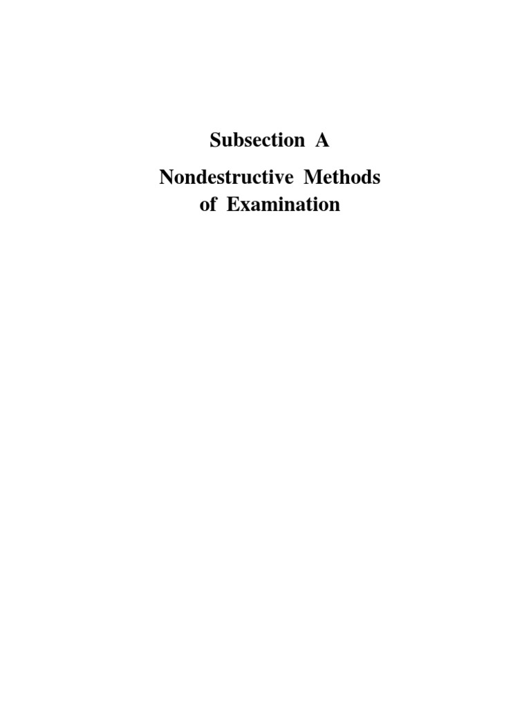 ASME Section V - Art 1 - Subsection A Nondestructive Methods of ...