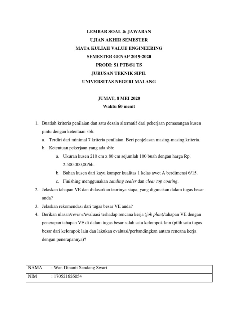 Value Engineering | PDF