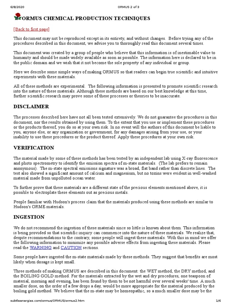 Carter - ORMUS Chemical & Wet Methods (For RSRCH ONLY) | PDF | Sodium Hydroxide | Hydrochloric Acid