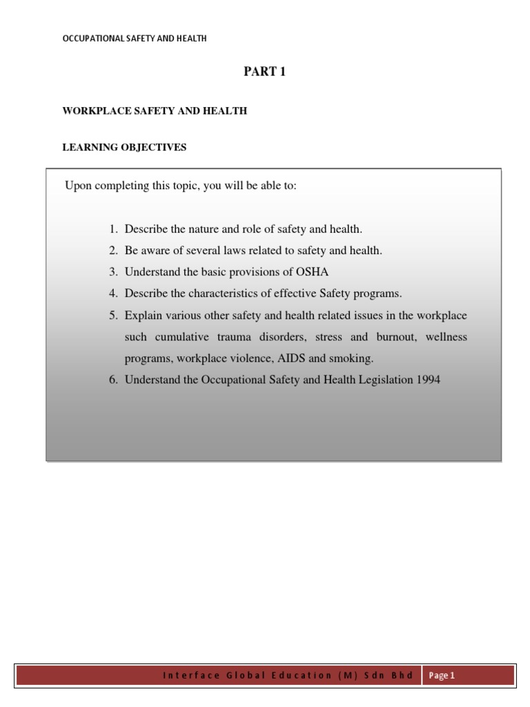 Osha Notes PDF | PDF | Occupational Safety And Health Administration ...