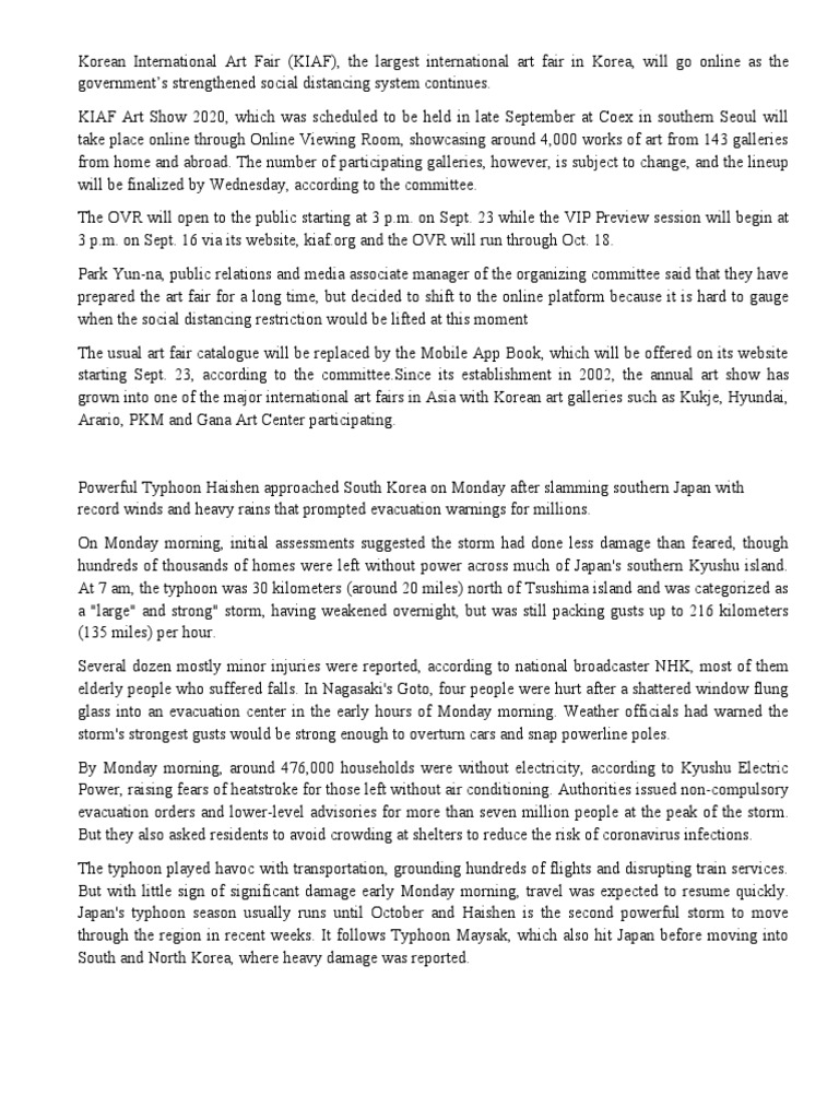 Contoh Teks Newscasting 1 | PDF | Tropical Cyclones | Storms