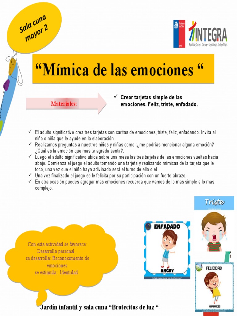 Mimica de Las Emociones | PDF | Relaciones personales, crianza y ...