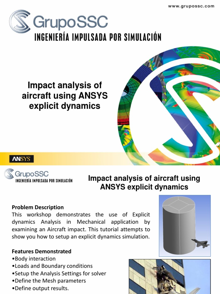 Impact Analysis of Aircraft Using ANSYS Explicit Dynamics | PDF ...