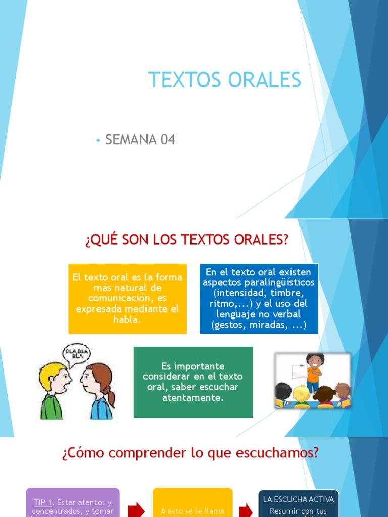 Textos Orales | PDF