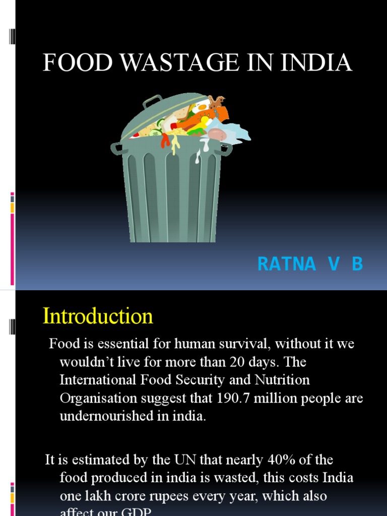 Food Wastage in India | PDF