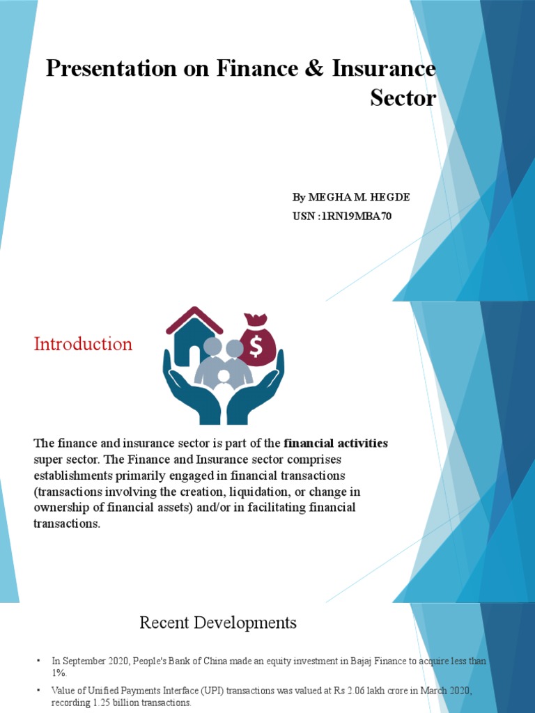 Finance & Insurance Sector | PDF | Financial Analyst | Insurance