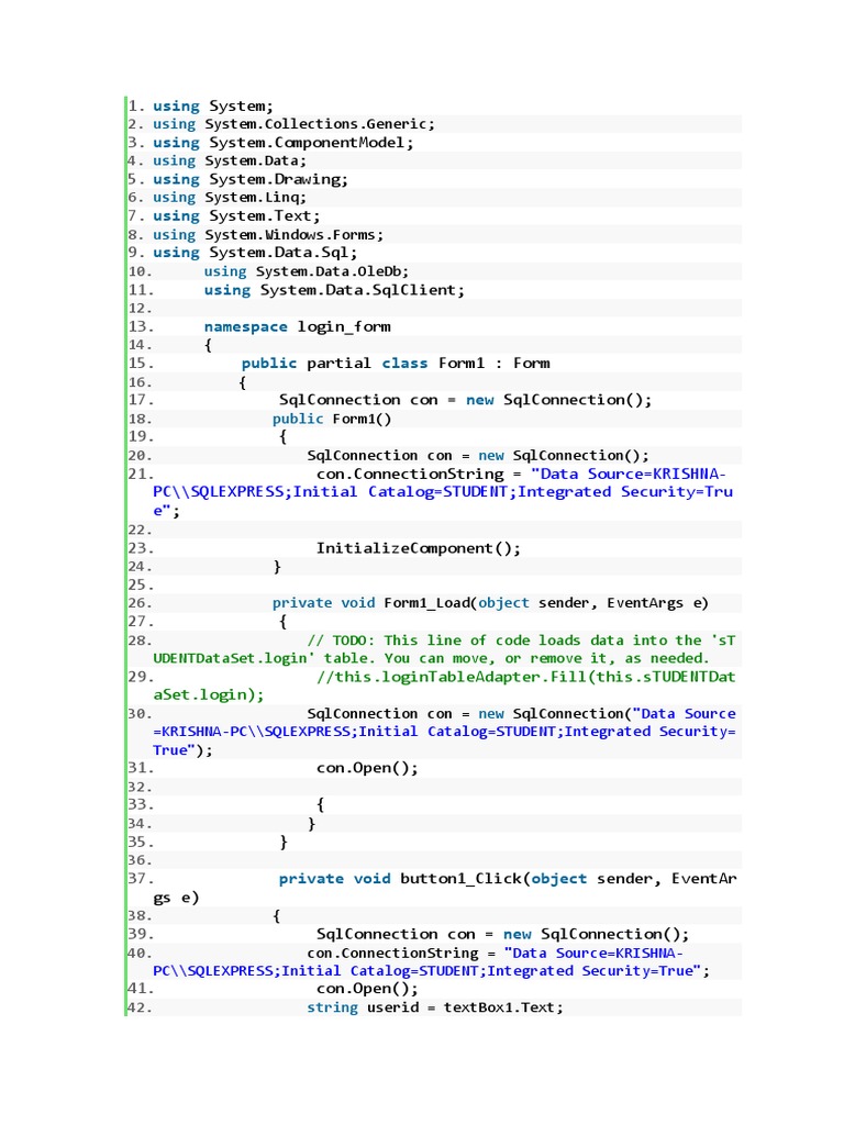Using Using Using Using Using Using Namespace Public Class New | PDF | Information Technology ...
