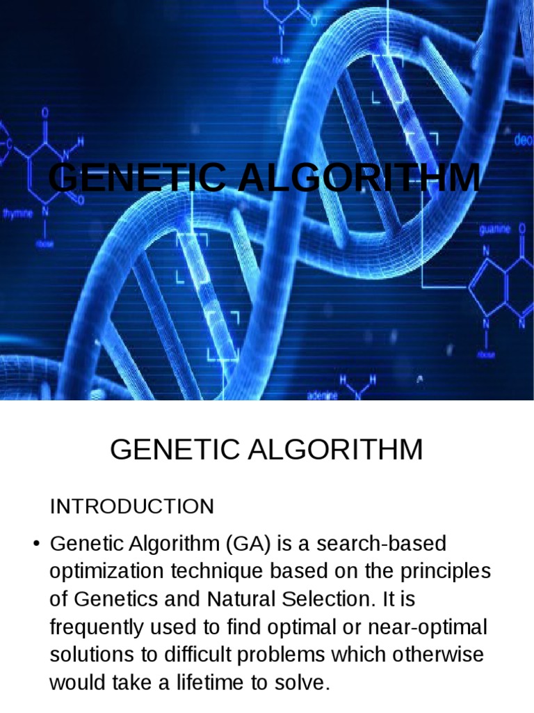 Genetic Algorithms: Principles and Applications | PDF | Genetic ...