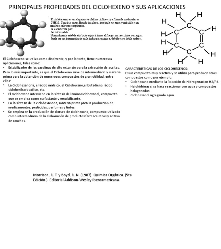 El Ciclohexeno Caracteristicas y Usos | PDF