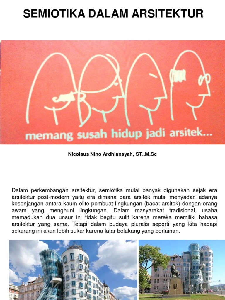 Semiotika Dalam Arsitektur | PDF | Ilmu Sosial