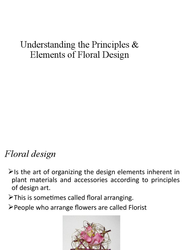Principles of Floral Arrangement | PDF | Ikebana | Color