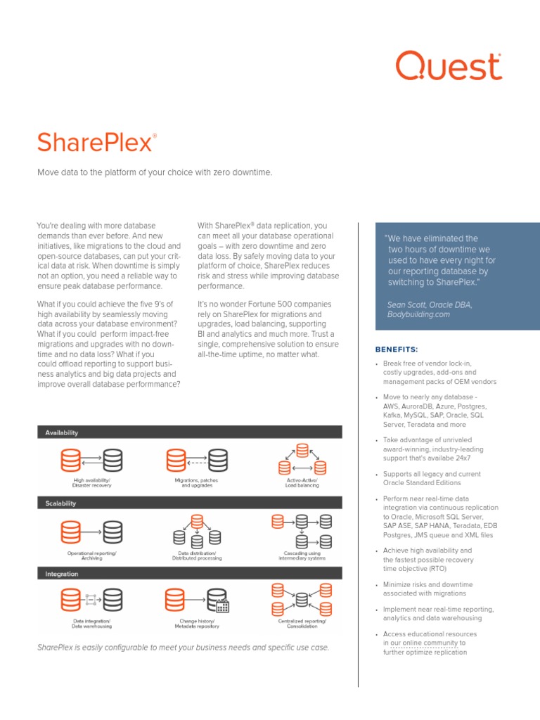 Shareplex Datasheet 67890 PDF | Download Free PDF | Microsoft Sql Server | Databases