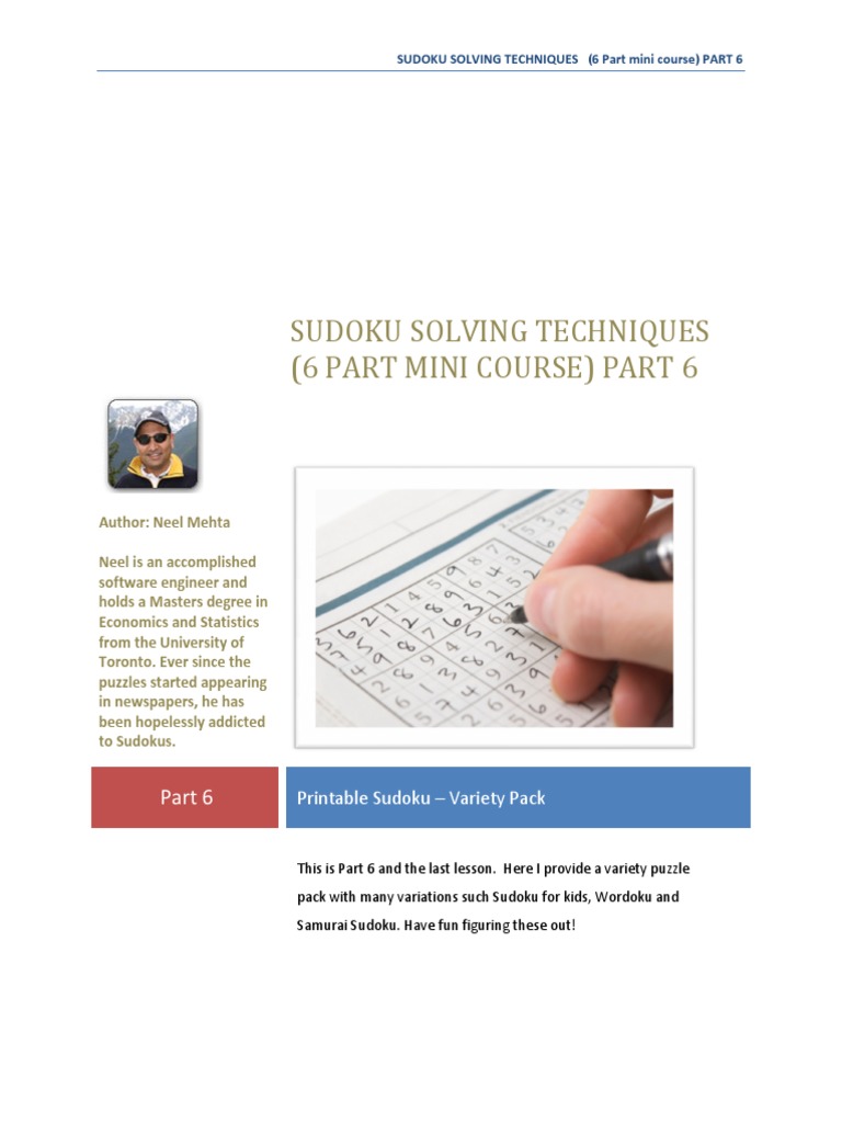 Sudoku Solving Techniques (6 Part Mini Course) Part 6 | PDF | Abstract ... Sudoku Solving Techniques (6 Part Mini Course) Part 6 | PDF | Abstract ...
