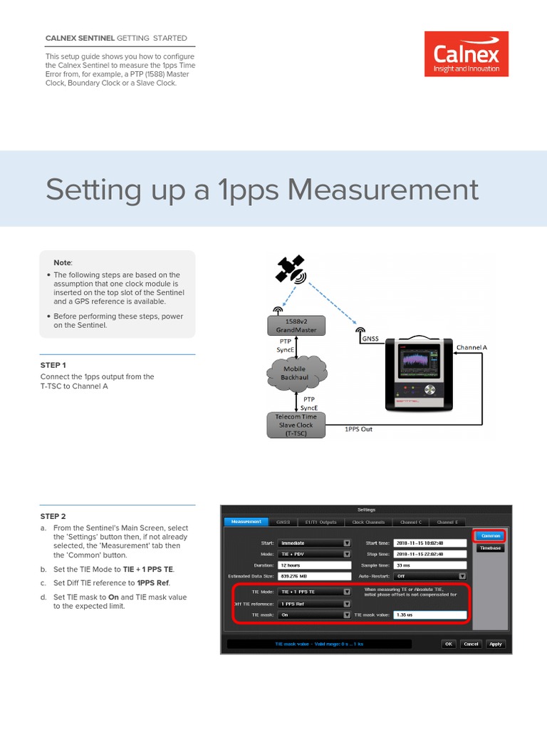 Setting Up A 1pps Measurement | PDF