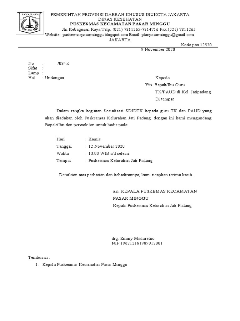 Undangan SDIDTK | PDF