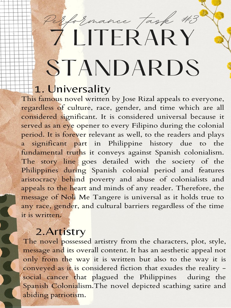 7 Literary Standards PDF | PDF | Philippines