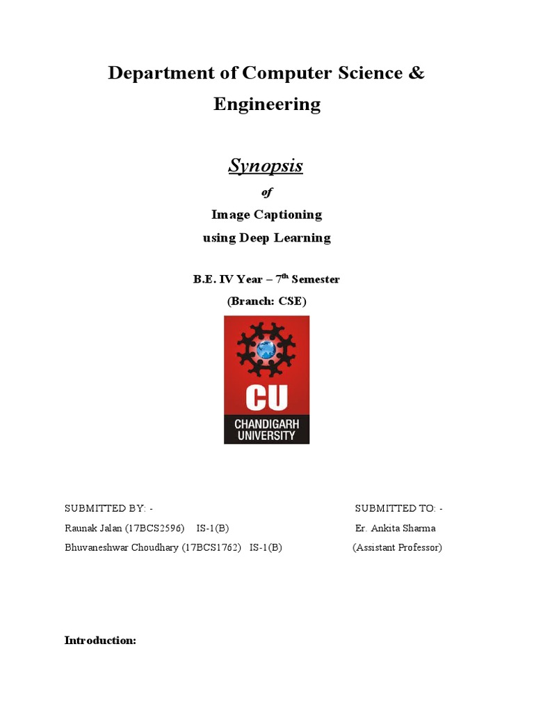 Generating Descriptive Captions for Images Using Deep Learning: A ...