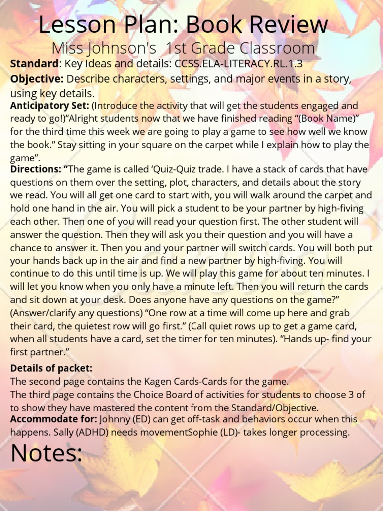 Kagan Learning Structure Activity-Brittany Johnson | PDF | Lesson Plan ...