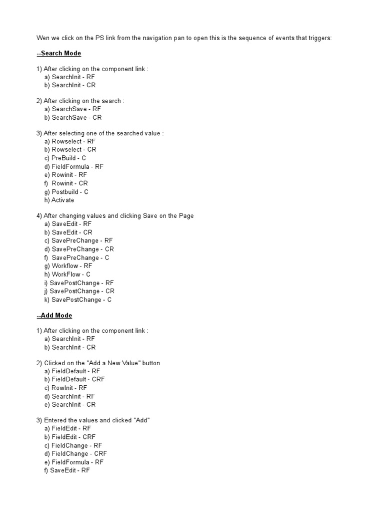 Sequence of Events in PS Navigation | PDF | Computers