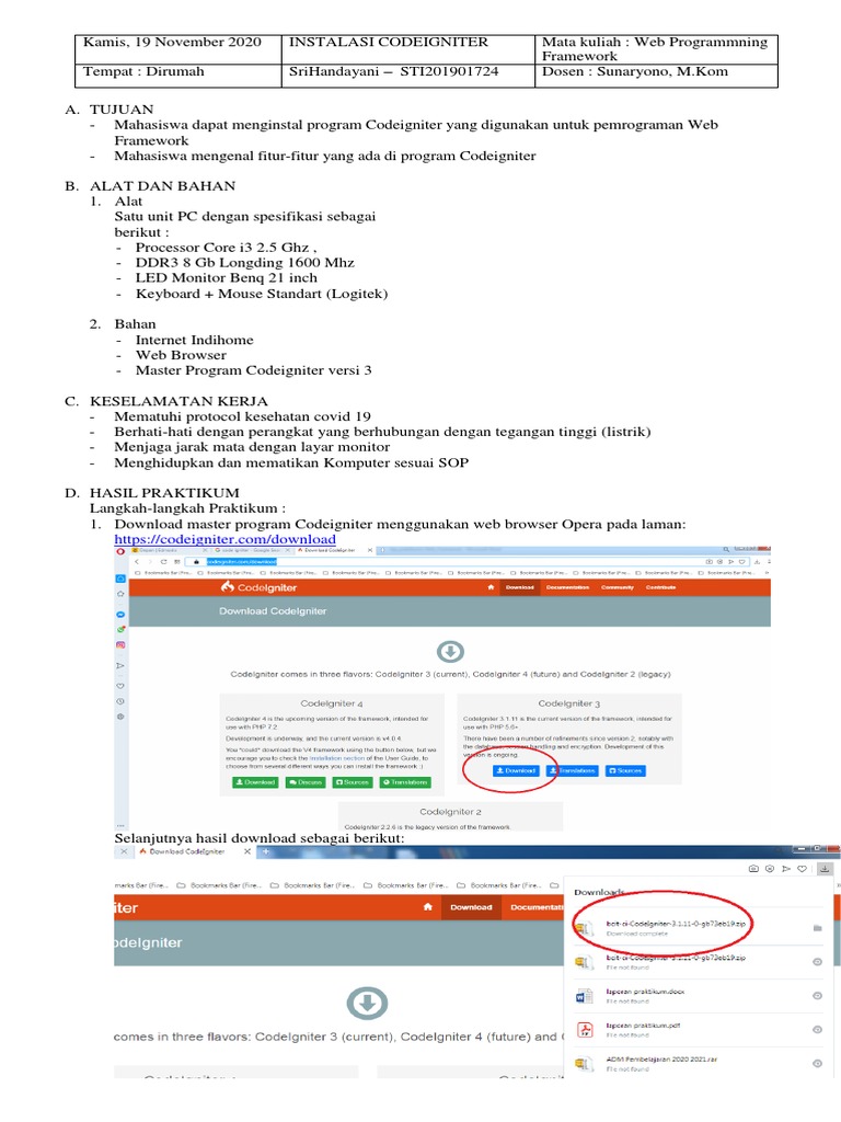 Panduan Instalasi Codeigniter | PDF | Komputer