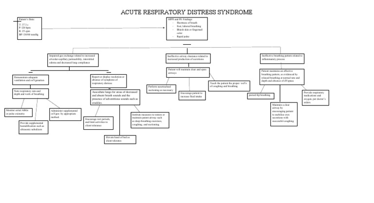 Ards Concept Map | Download Free PDF | Breathing | Respiratory System
