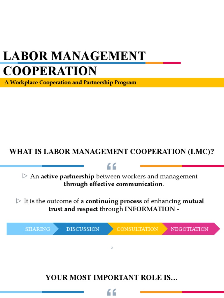 MODULE Ver2 - Labor Management Cooperation | PDF | Leadership | Employment