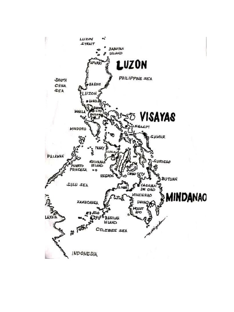 Philippine Map For Activity 1 | PDF