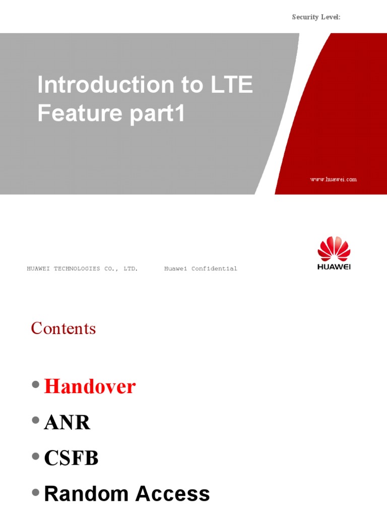 LTE Feature Introduction Part1 | PDF | Lte (Telecommunication) | Computer Networking