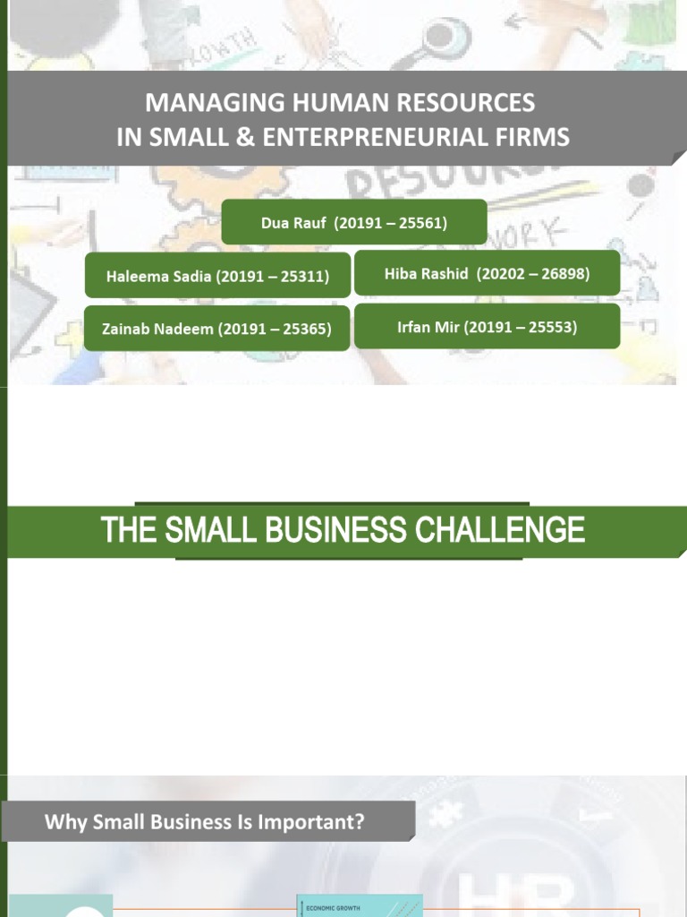HR Management in Small Businesses | PDF | Human Resource Management | Labor